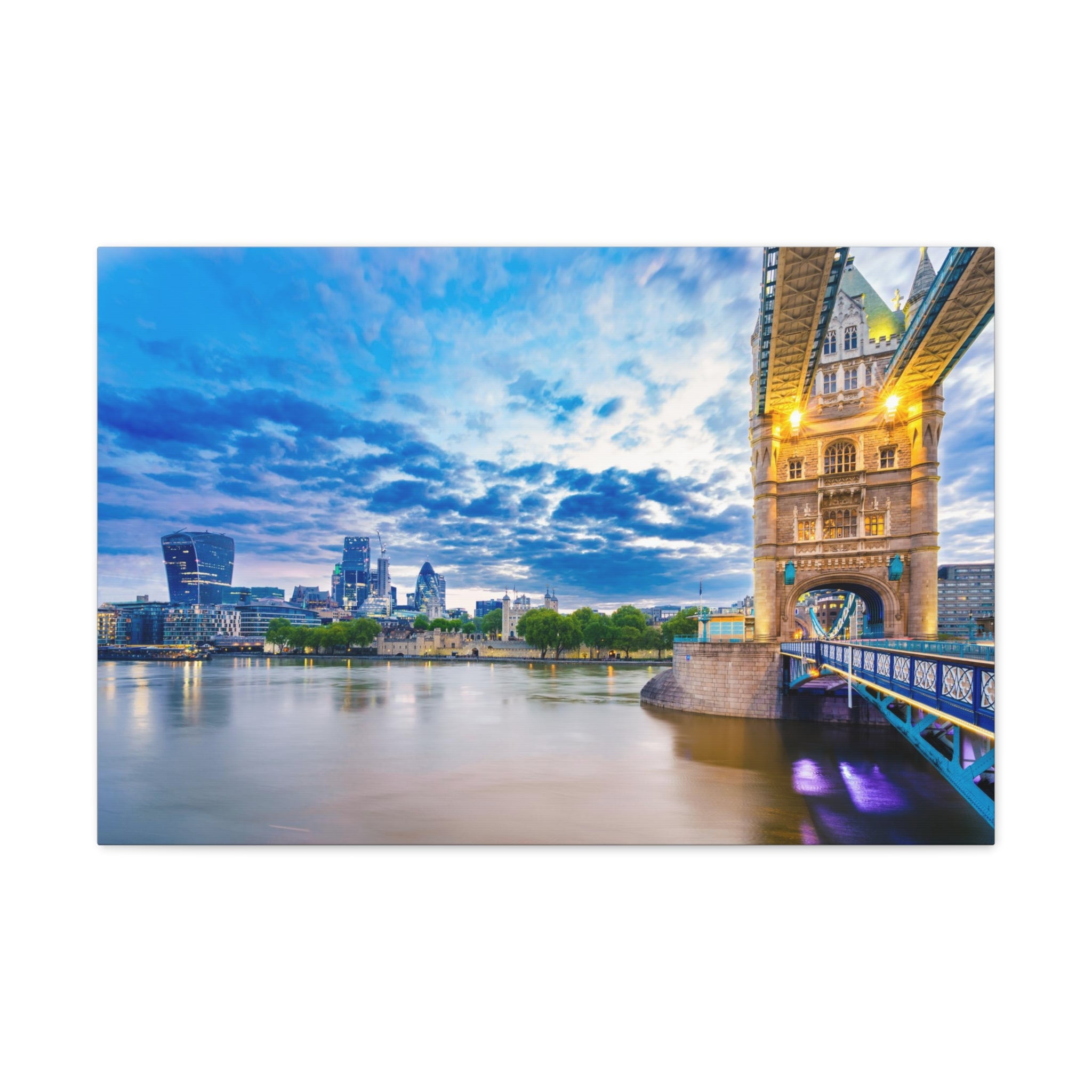 London Daytime Skyline Canvas Artwork Breathtaking Stunning Cityscape ...