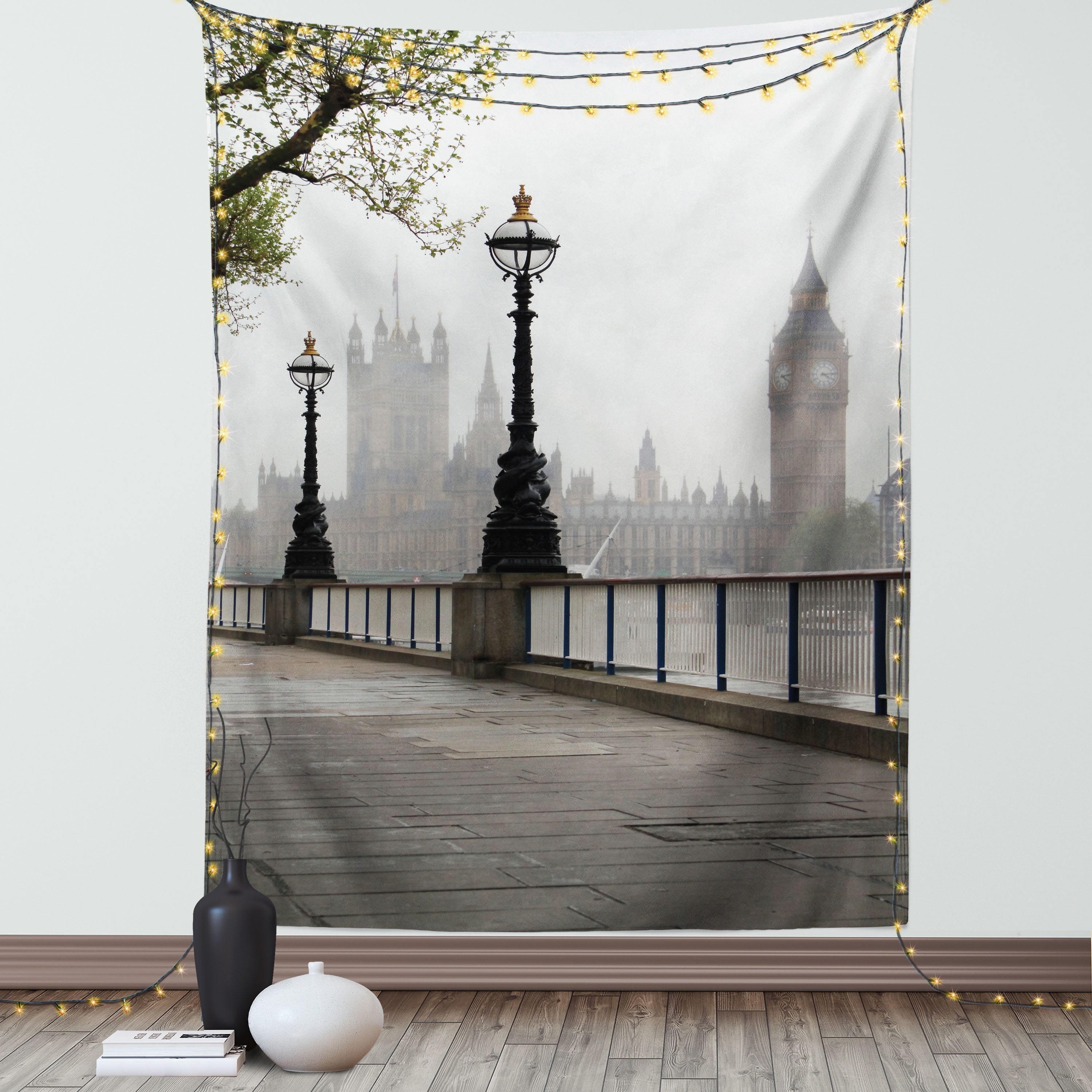 London Decor Wall Hanging Tapestry, Tower Bridge in London British ...