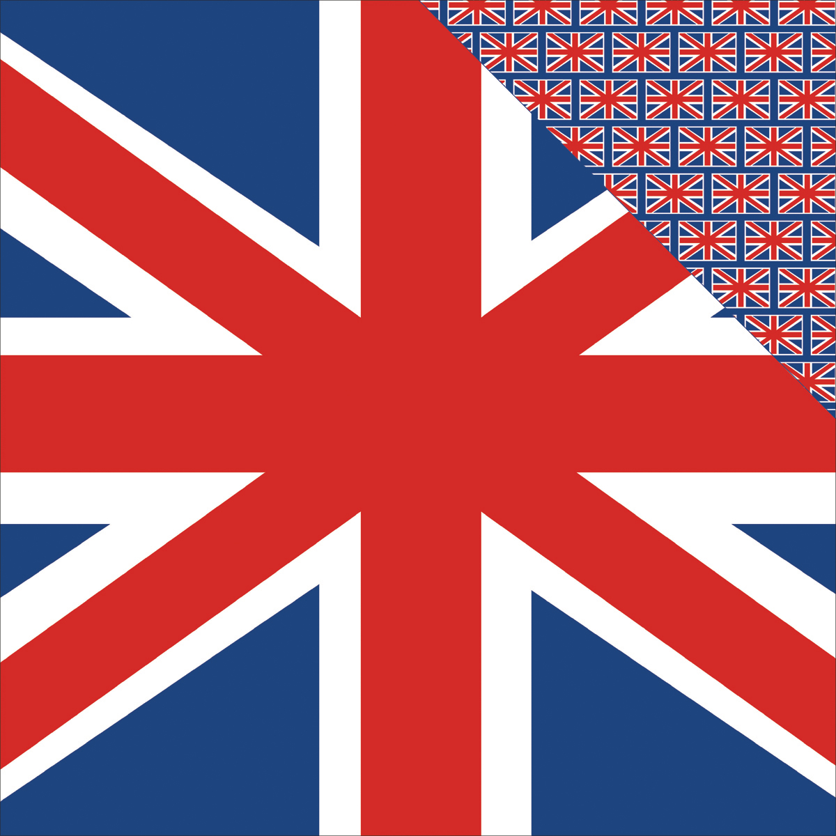 London Double-Sided Cardstock 12"X12"-British Flag - Walmart.com