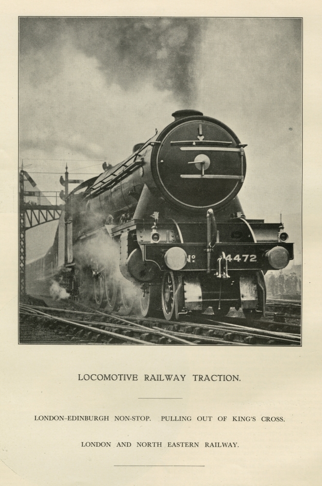 London-Edinburgh Non-Stop, Lner Train At King'S Cross Print By The ...