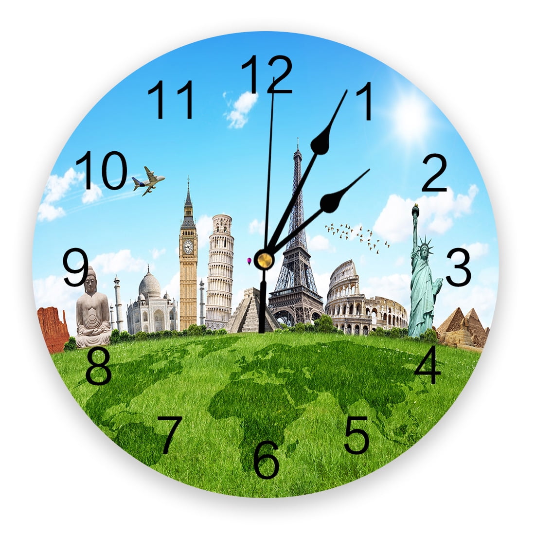 London England Clocks Brief Design Silent Home Cafe Office Wall Decor ...