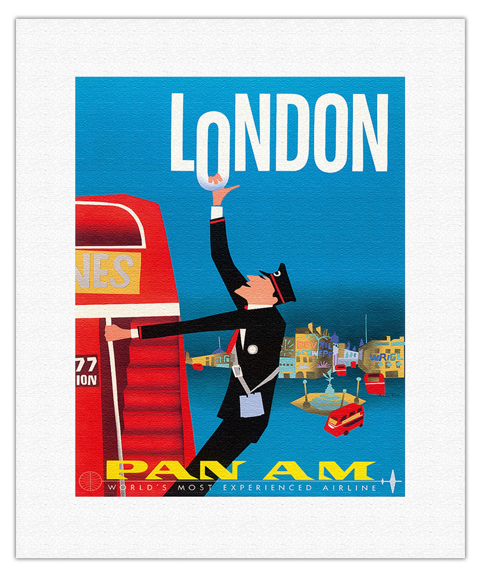 London England - Double Decker Buses Bovril and Schweppe - Pan American ...
