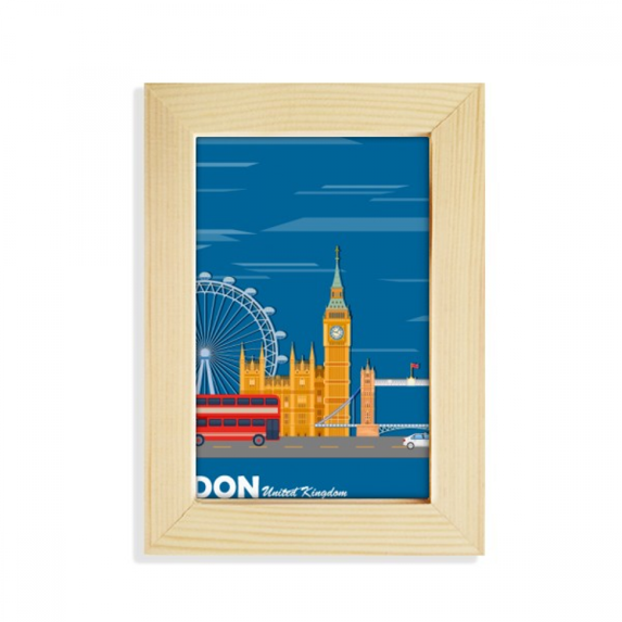 London Eye Double-Decker Buses Graffiti Desktop Display Photo Frame ...