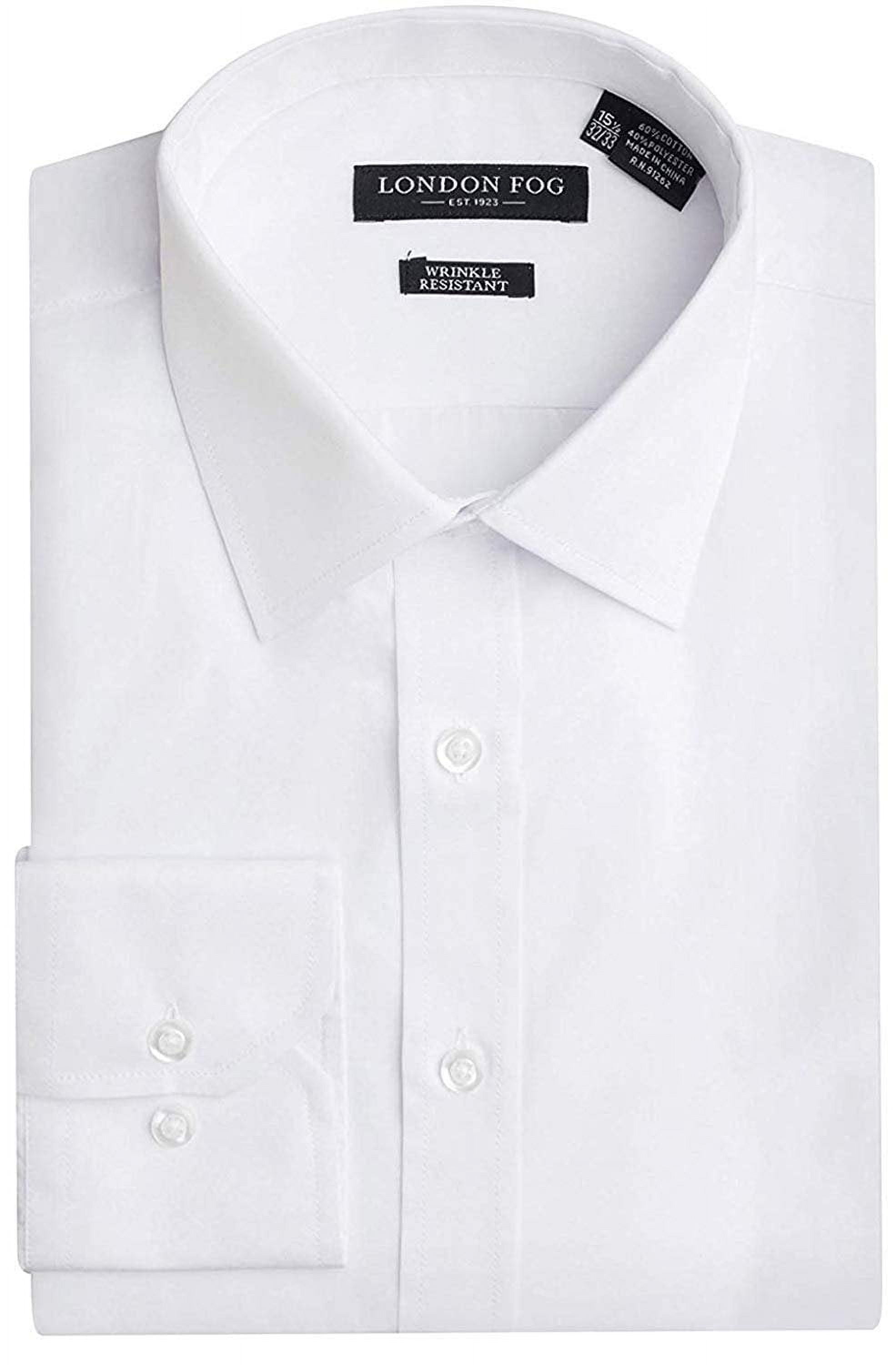 London Fog Boy's L26000 Slim Fit Shirt - White - 20 - Walmart.com