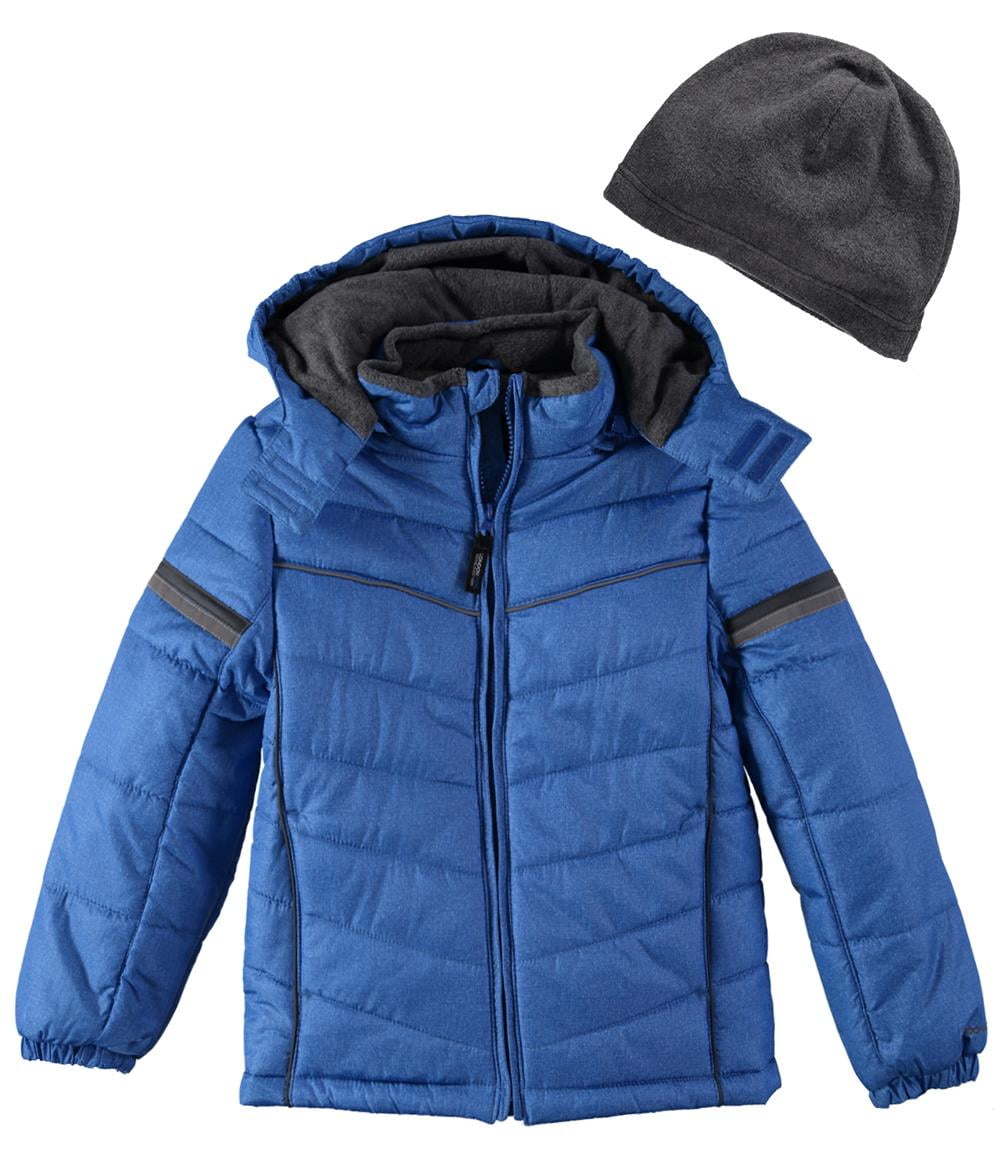 London Fog Boys 8-20 Weather Resistant Puffer Jacket with Hat - Walmart.com