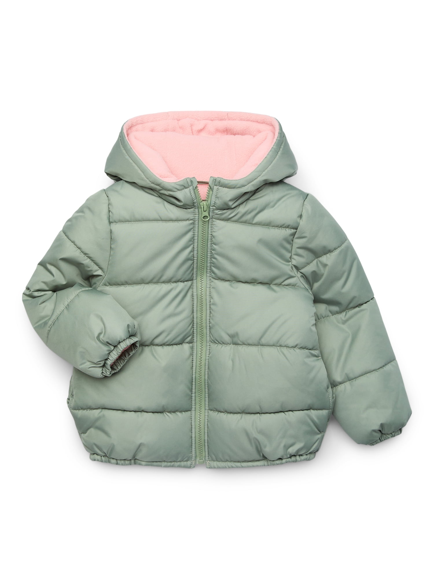 London Fog Girls’ Puffer Coat with Hood, Sizes 4-16 - Walmart.com