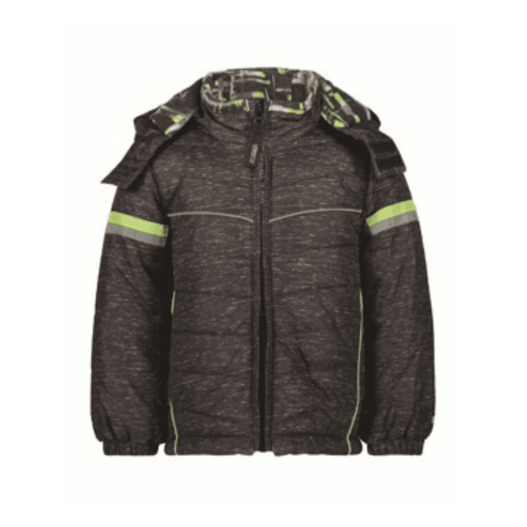 London Fog- Heavyweight Puffer w/ Beanie- Black-8 - Walmart.com