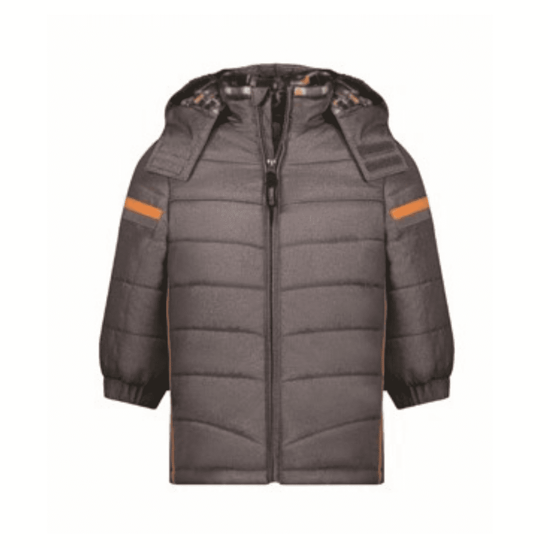 London Fog- Heavyweight Puffer w/ Beanie- Grey-14|16 - Walmart.com