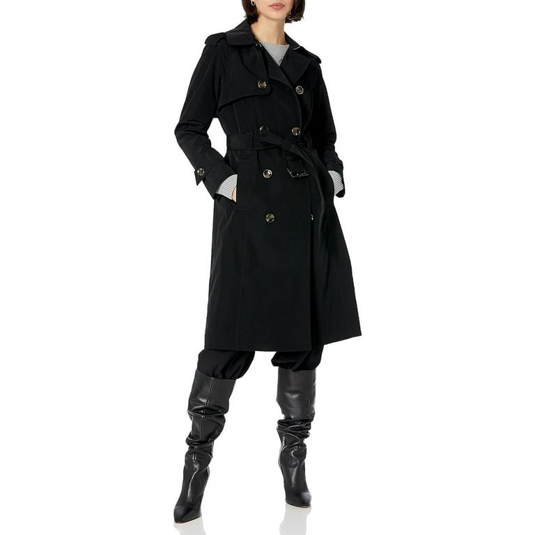 London Fog Women's 3/4 Length Double-Breasted Trench Coat London Fog Women's 3/4 Length Double-Breasted Trench Coat