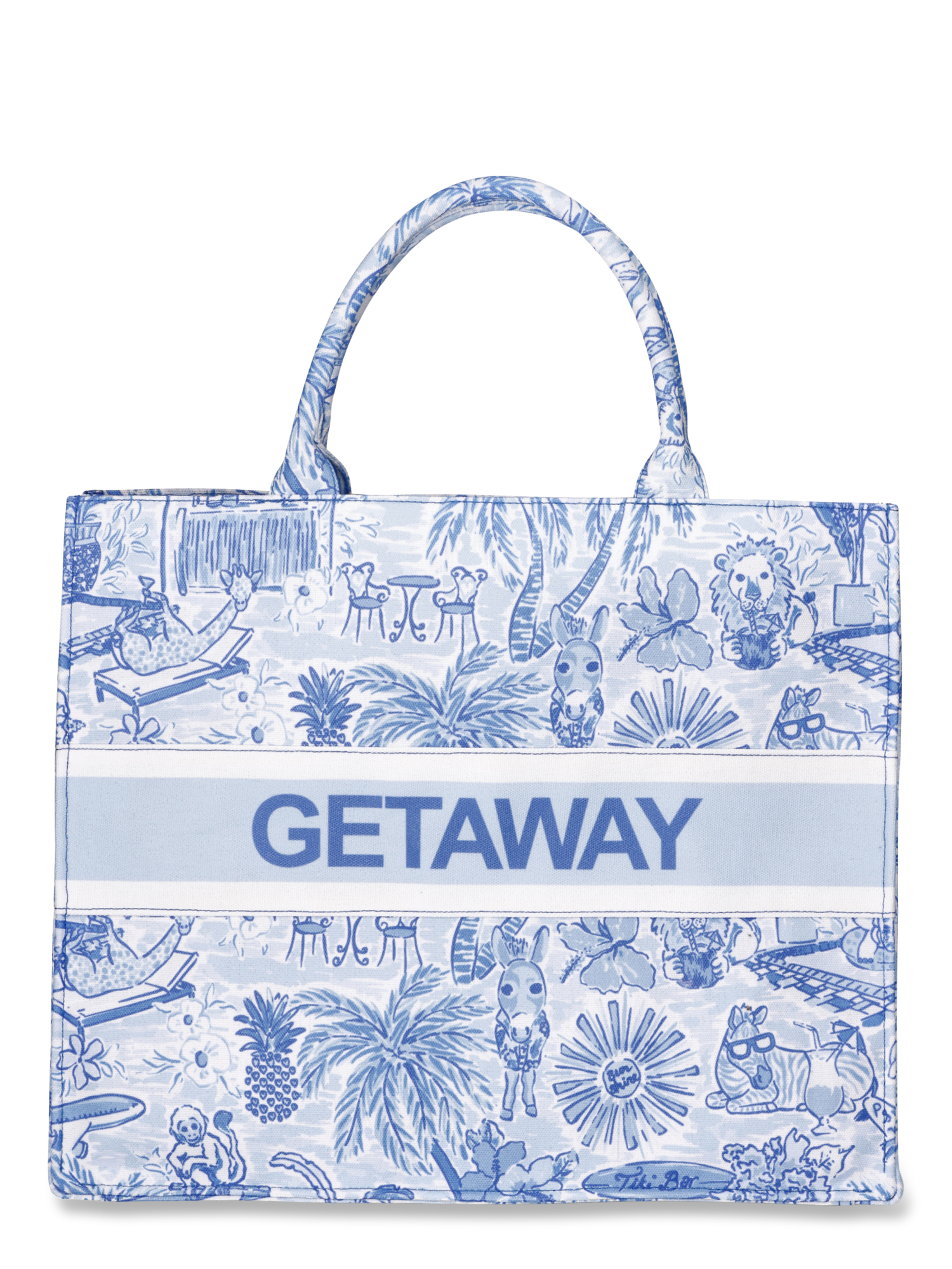 BLUE SHOPPING TOTE W/WHEELS - Walmart.com
