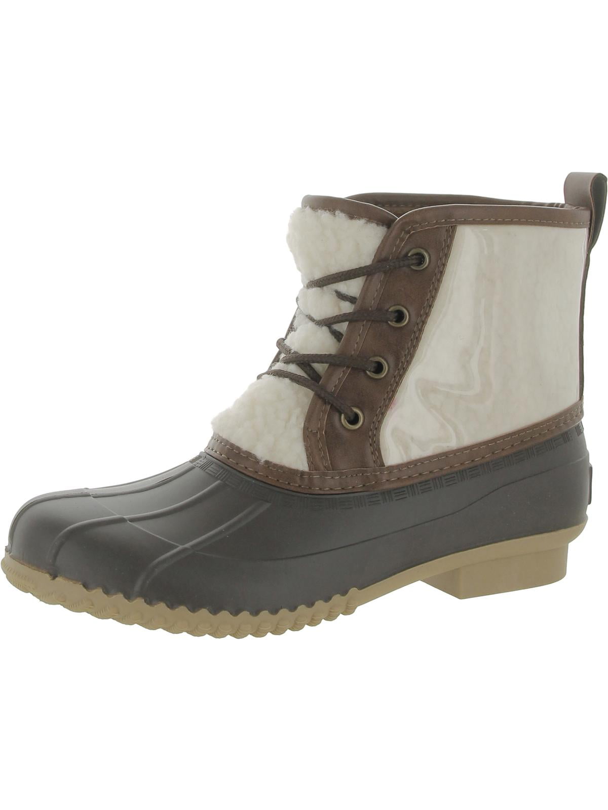 London Fog Womens LFWWINLEY 2 Faux Fur Wellies Rain Boots - Walmart.com