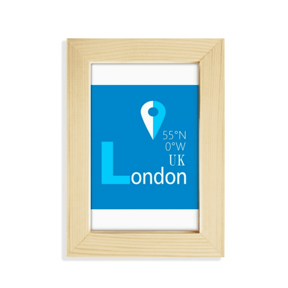 London Geography Coordinates Trave Desktop Display Photo Frame Picture ...