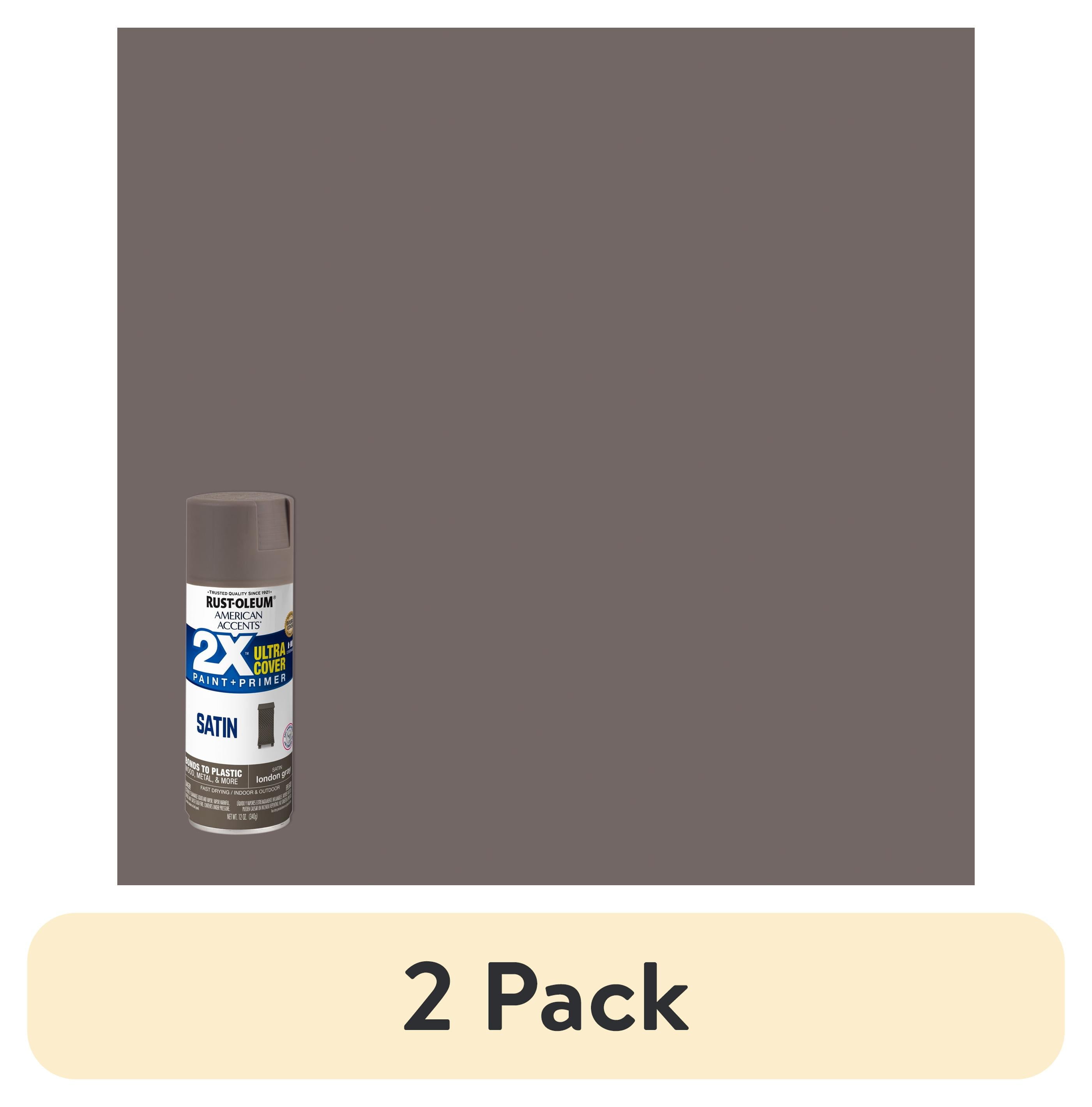 (2 pack) London Gray, Rust-Oleum American Accents 2X Ultra Cover Satin ...