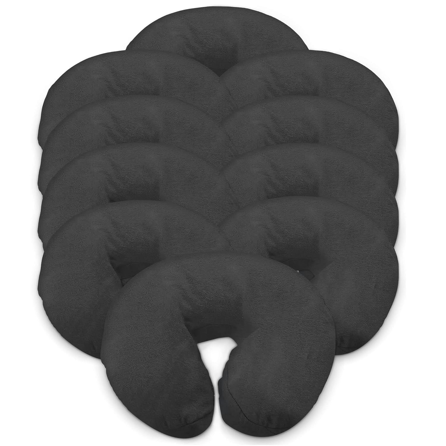 London Linens Pure Cotton Massage Face Cradle Head Foam Cover, Gray 10 ...