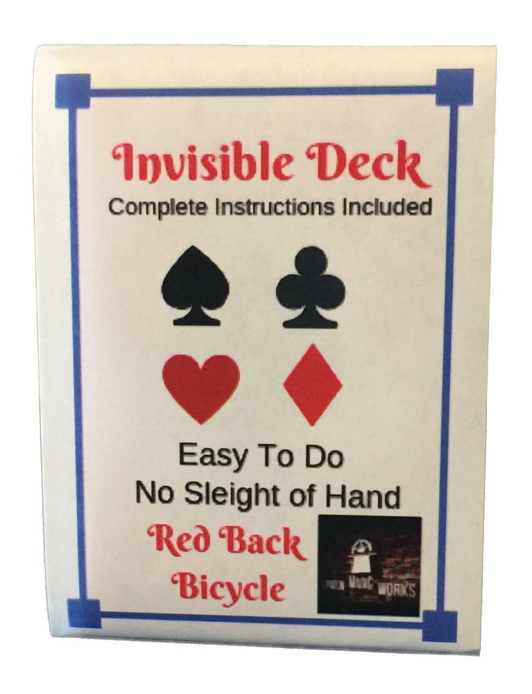 London Magic Works Invisible Deck Trick Playing Cards Cool Kit Plus 25 ...