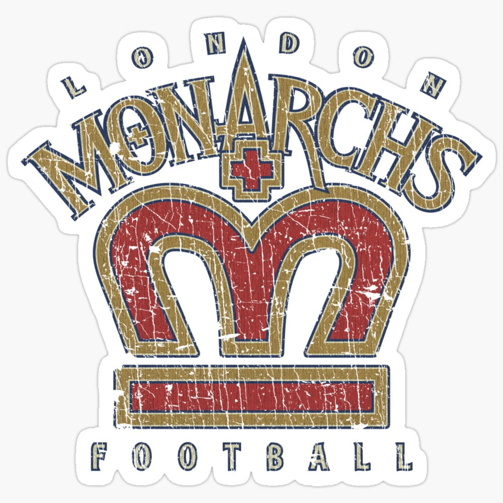 London Monarchs 1991 Sticker Phone Decal Water Bottle Stickers Car ...