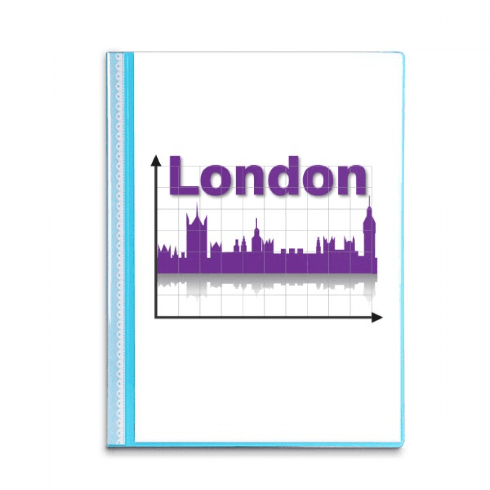 London Outline City Axis Book Sheet Protectors Portfolio Binder Folder ...