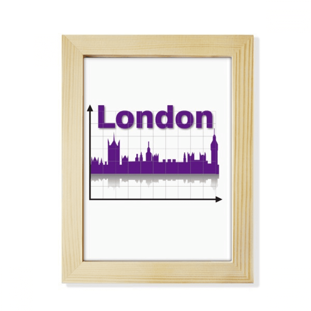 London Outline City Axis Desktop Adorn Photo Frame Display Art Painting ...
