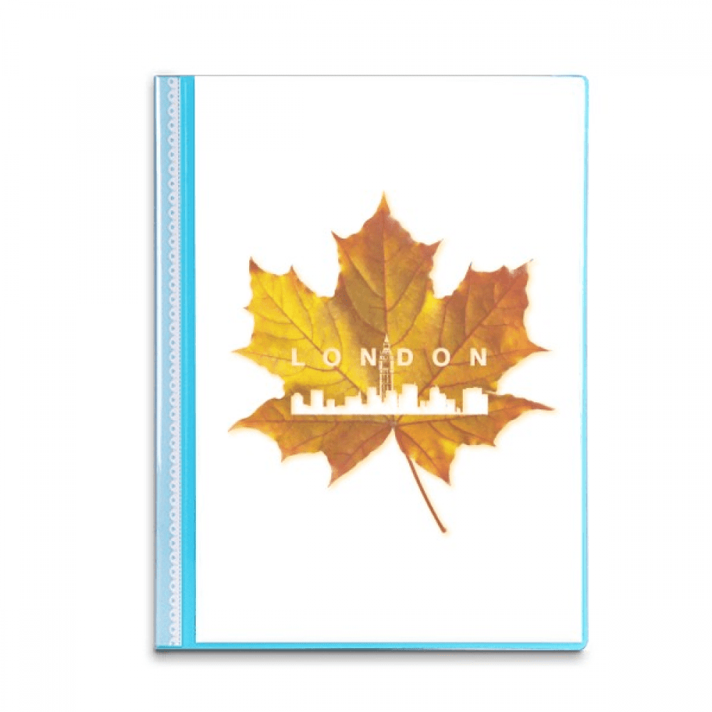 London Outline Maple Autumn Book Sheet Protectors Portfolio Binder ...