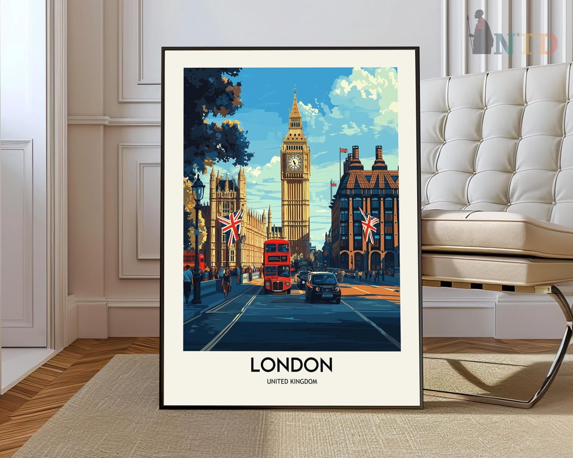 London Poster, Londonlondon Print, London Art Print, London Photo ...