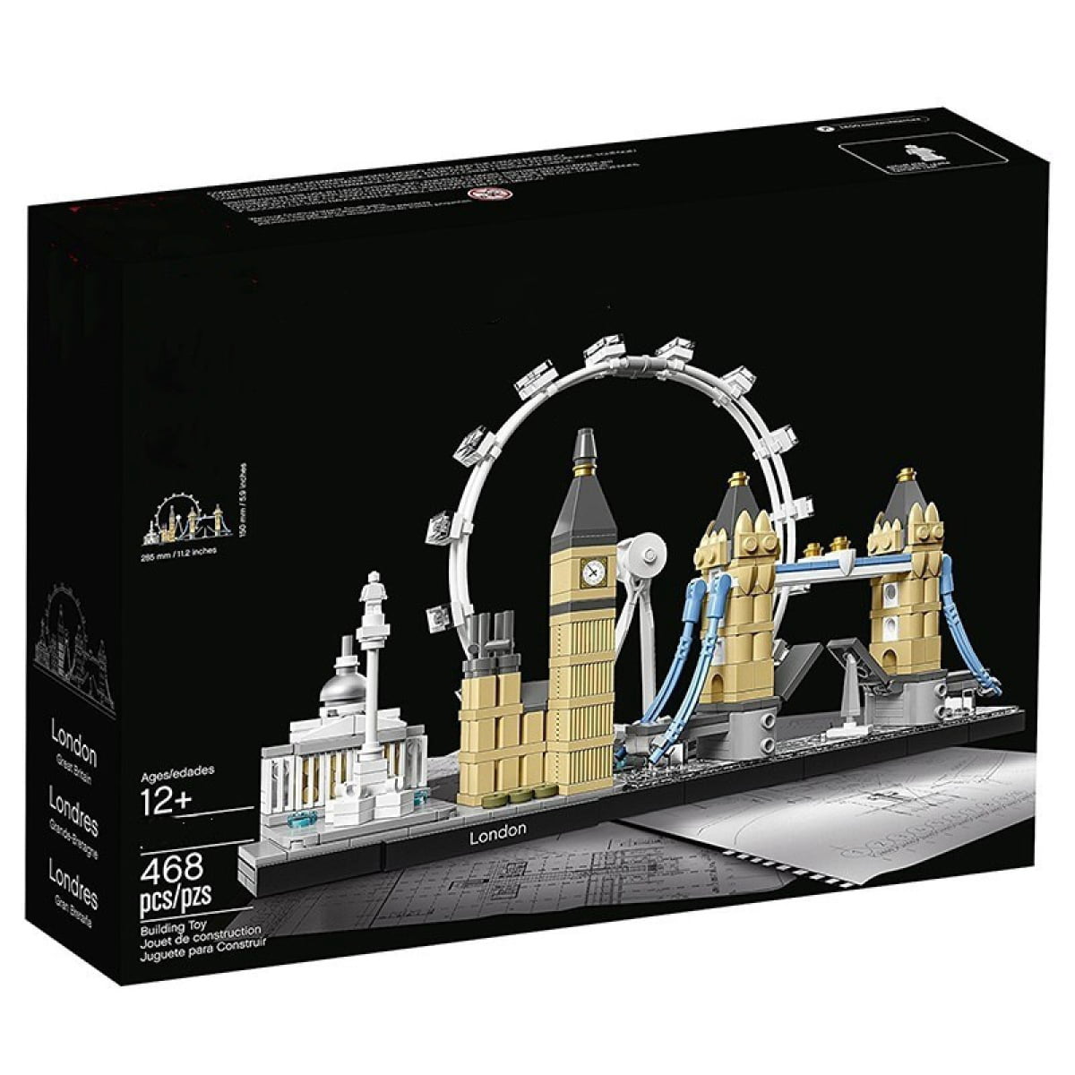 London Skyline Building Street View Building blocks Puzzle children toy ...