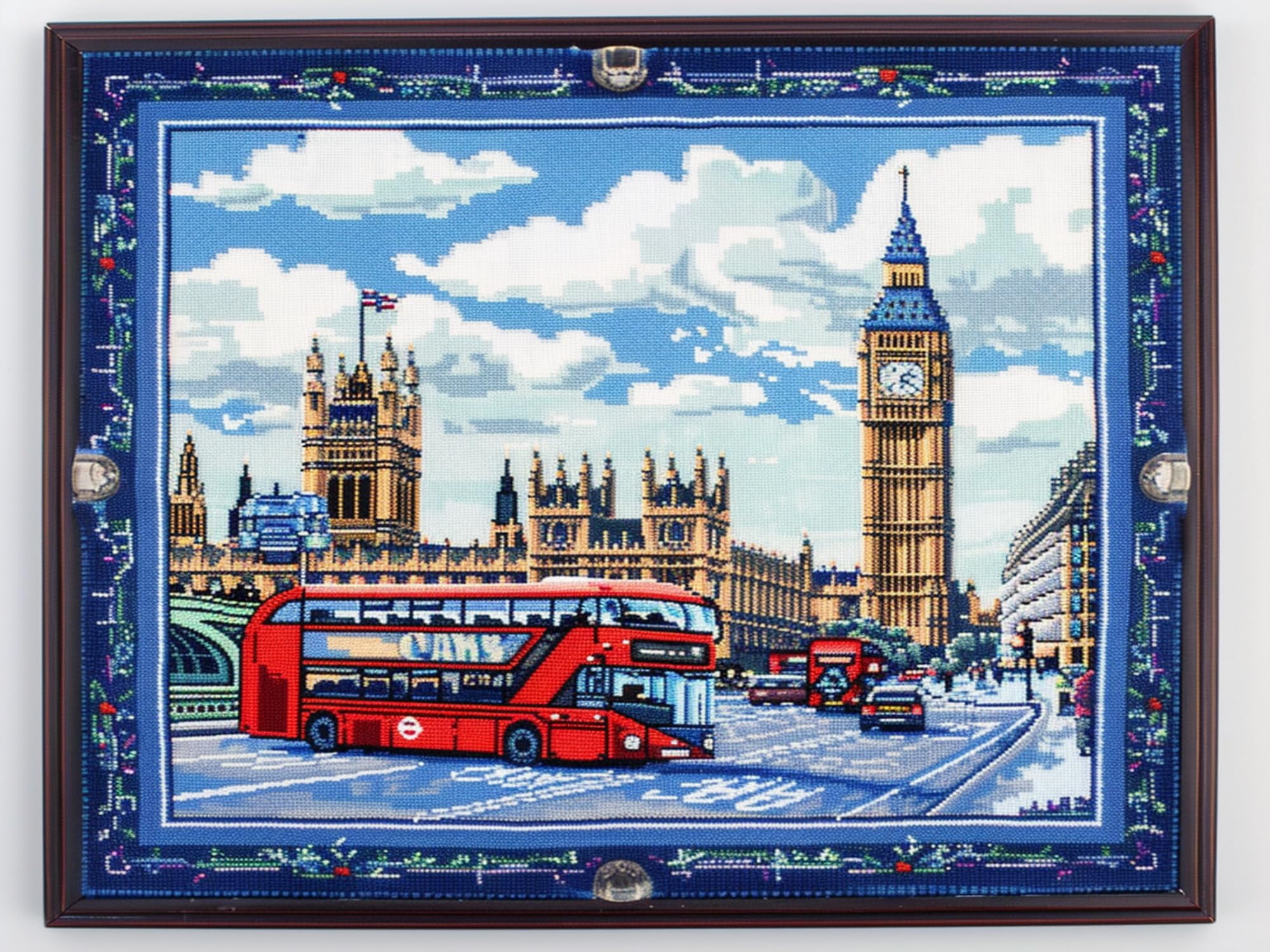 London Skyline City Scene DIY 11CT Stamped Cross Stitch Kits for ...
