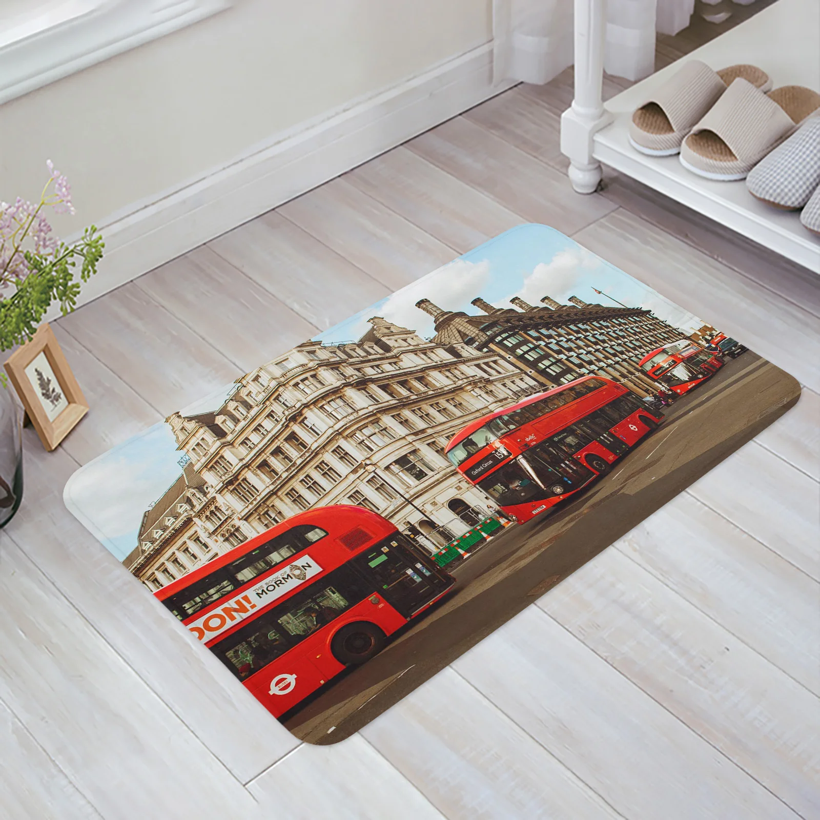 London Street Red Bus Big Ben Bathroom Mat Corridor Carpet Kitchen Mat ...