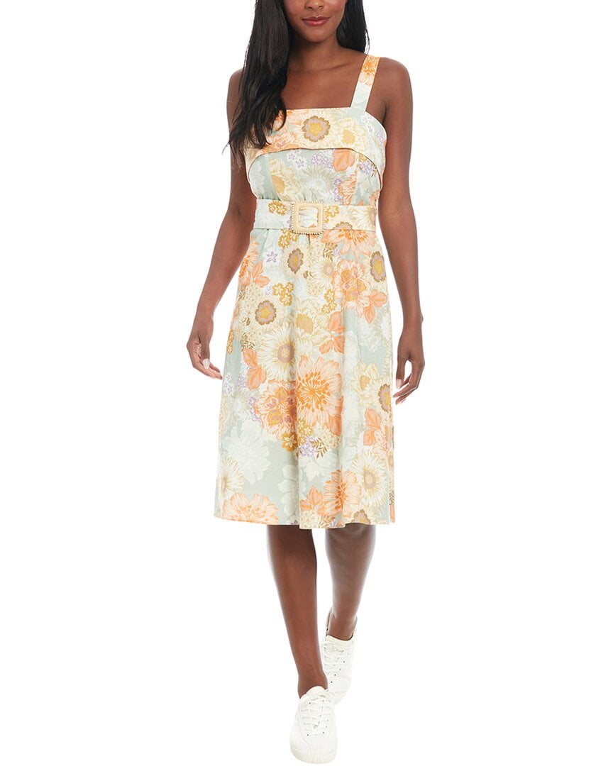 London Times womens Printed Midi Dress, 14 - Walmart.com