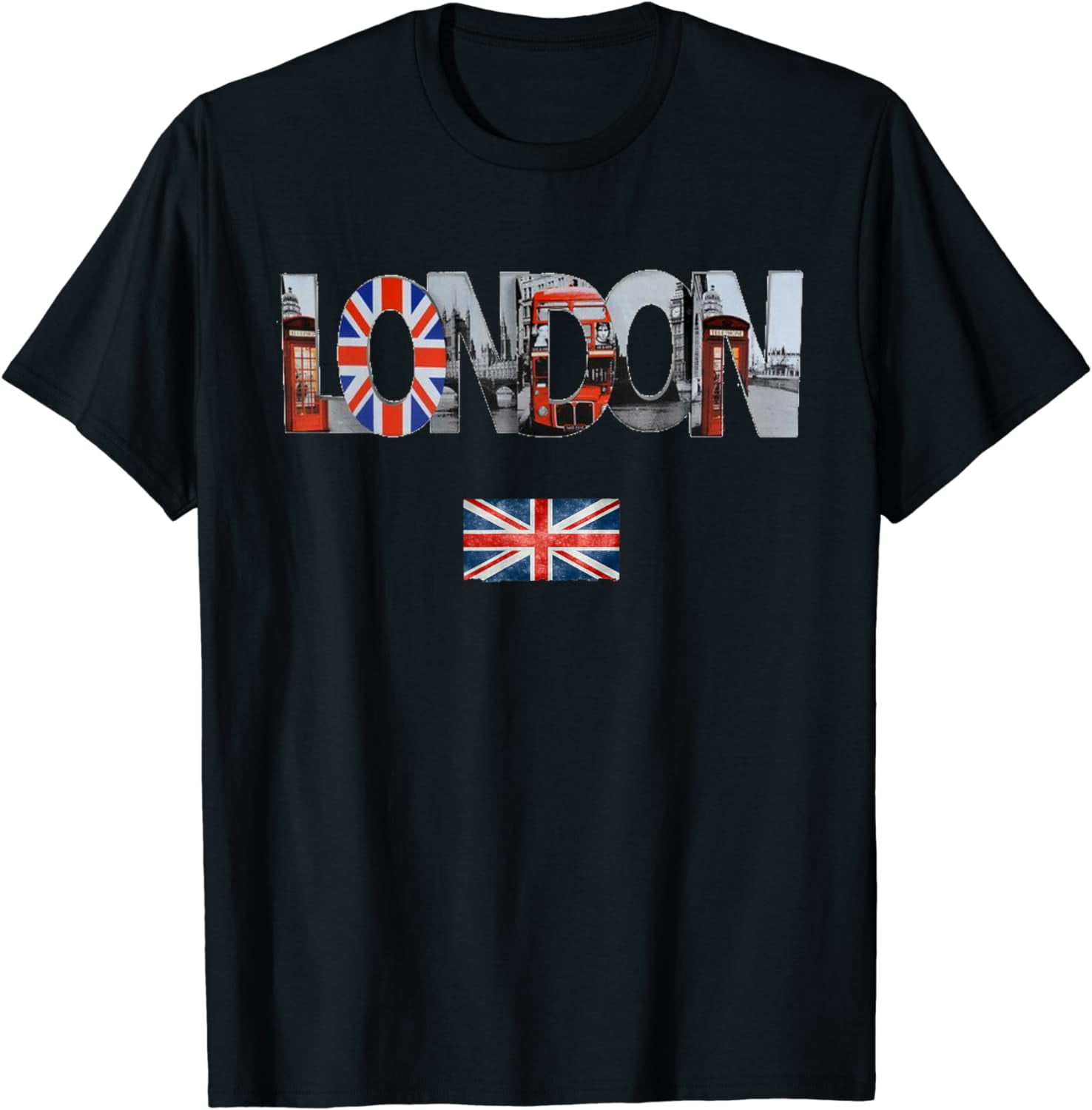 London UK British Flag England Great Britain T-Shirt - Walmart.com