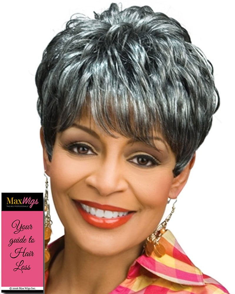 London Wig Color 1 Black - Foxy Silver Wigs Short Pixie Curly Layers ...