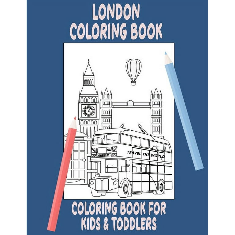london coloring book for kids