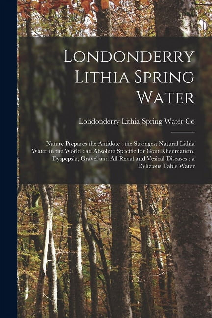 Londonderry Lithia Spring Water: Nature Prepares the Australia | Ubuy