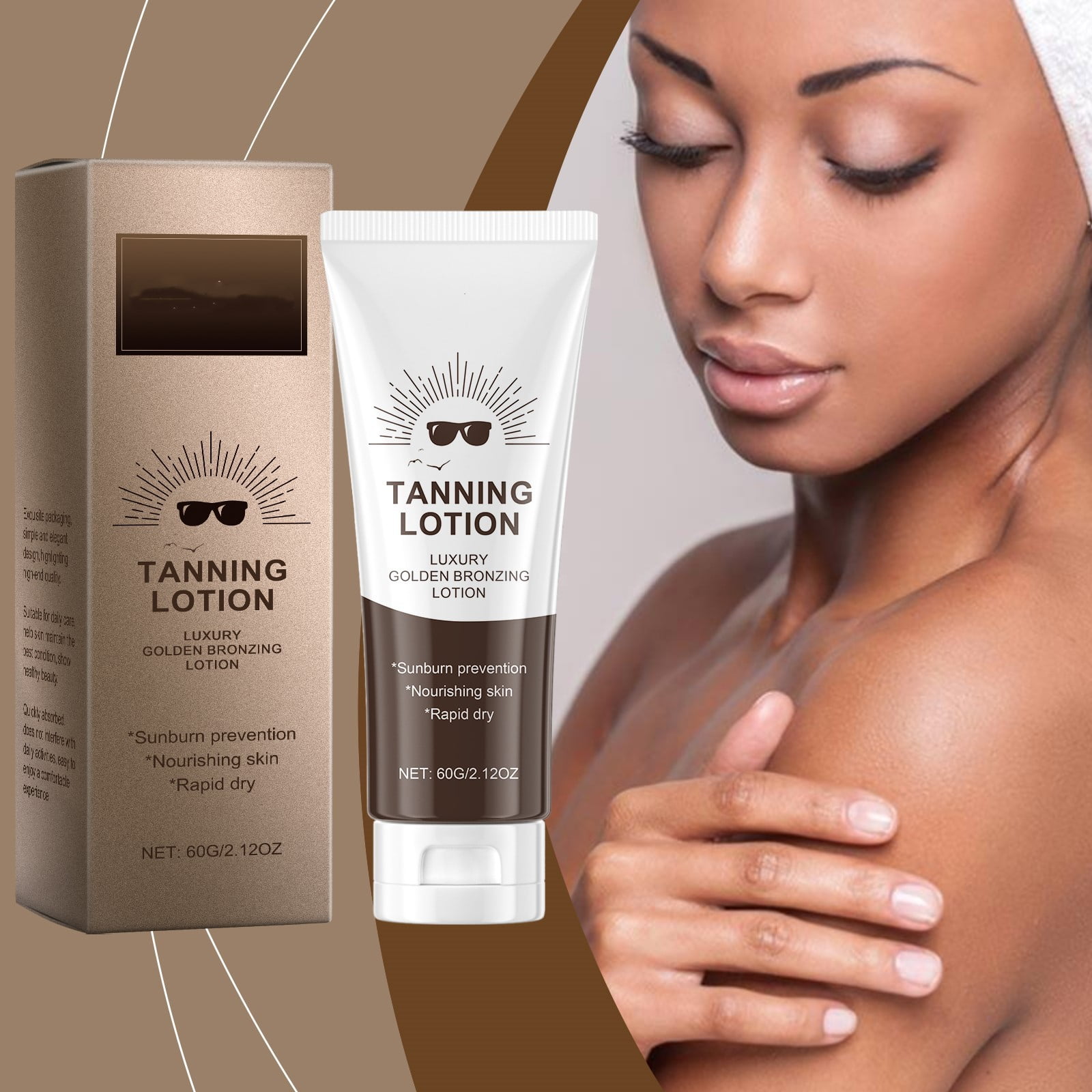 Londsdsd Gradual Sunless Tan Lotion - Natural Ingredients for Fair to ...