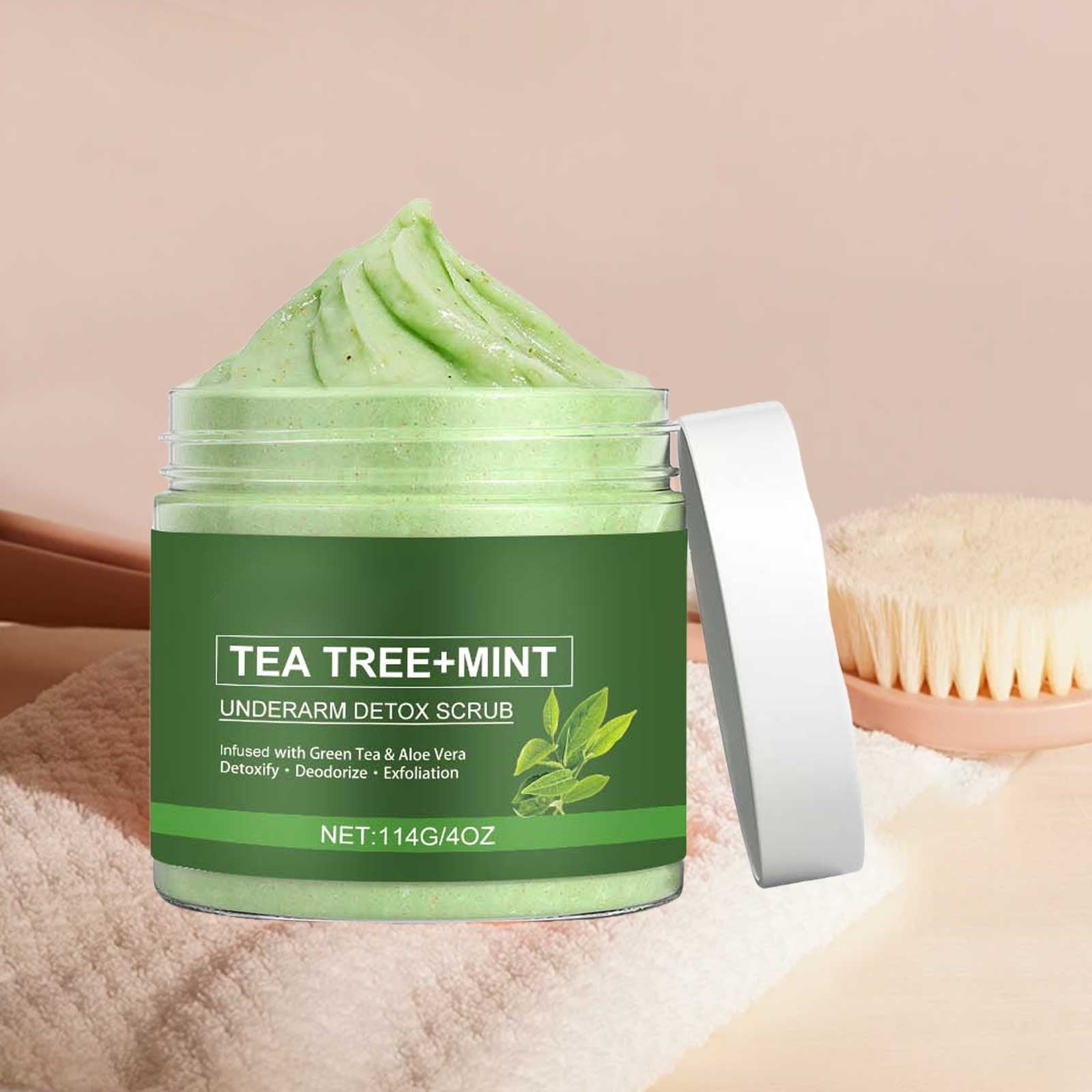 Londssdsd Armpit Detox Scrub | Tea Tree, Mint & Walnut Shell Powder - 4 ...