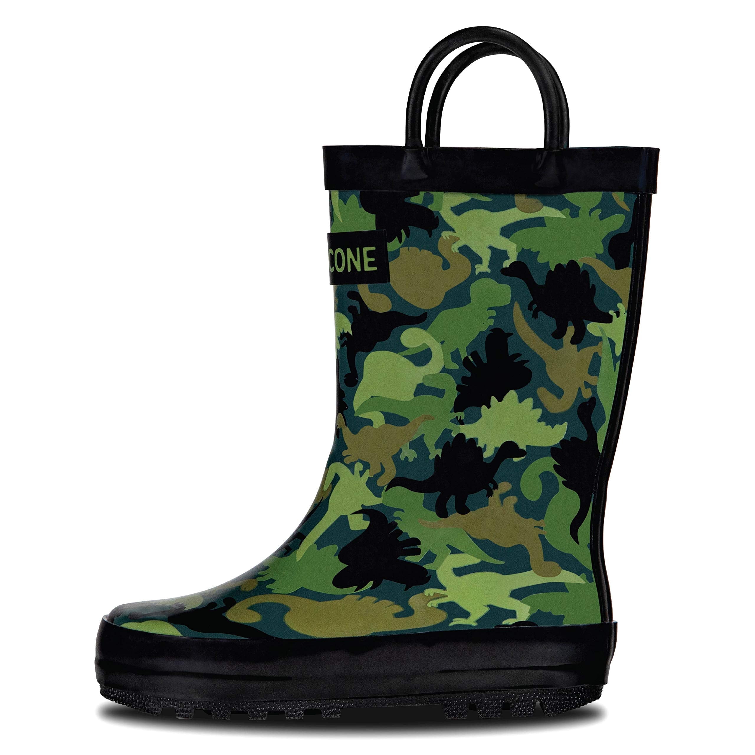 Lone Cone Rain Boots with Easy-On Handles in Fun Patterns for Toddlers ...