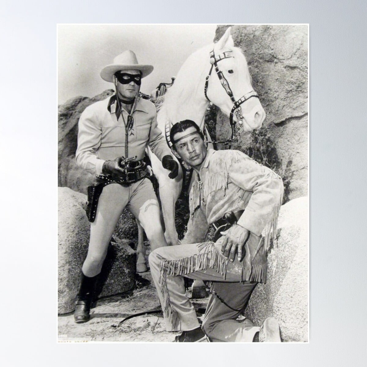 Lone Ranger And Tonto Clayton Moore And Jay Silverheels Poster Wall Art ...