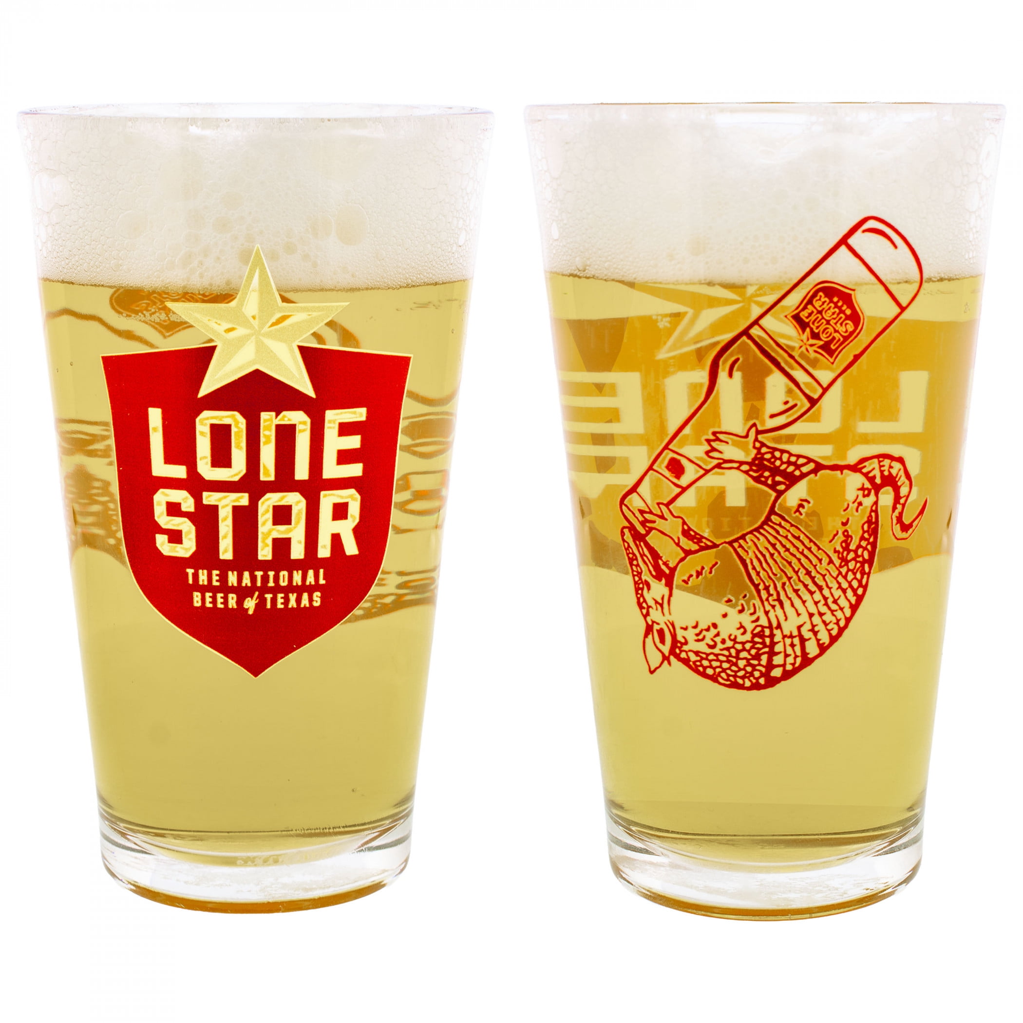 Lone Star Armadillo Logo Pint Glass - Walmart.com
