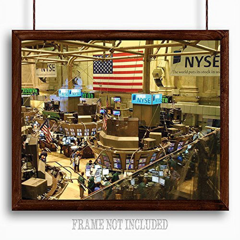 Lone Star Art New York Stock Exchange - 16x20 Unframed Wall Poster ...