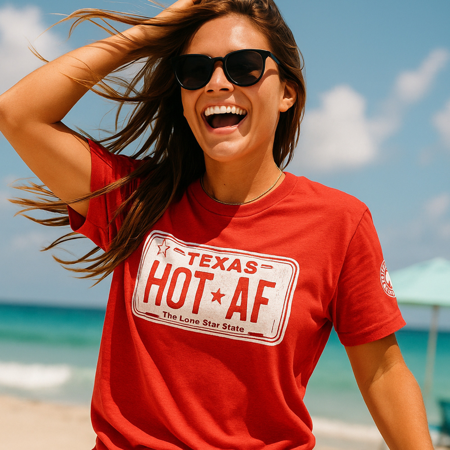 Lone Star Roots - Texas HOT-AF T-Shirt - Walmart.com