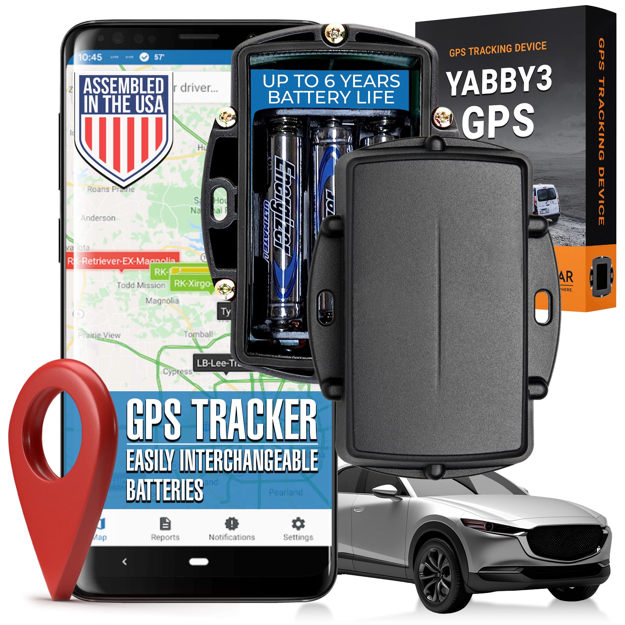 LoneStar GPS Locator Yabby3 4G/5G - Weatherproof Anti-Theft Car ...