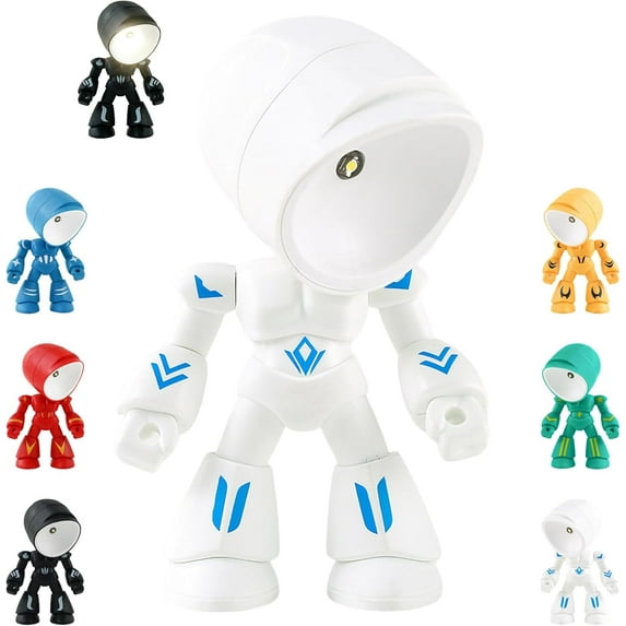 Lonely Robot Cartoon Cute Robot Design Companion Table Light, LED Mini ...