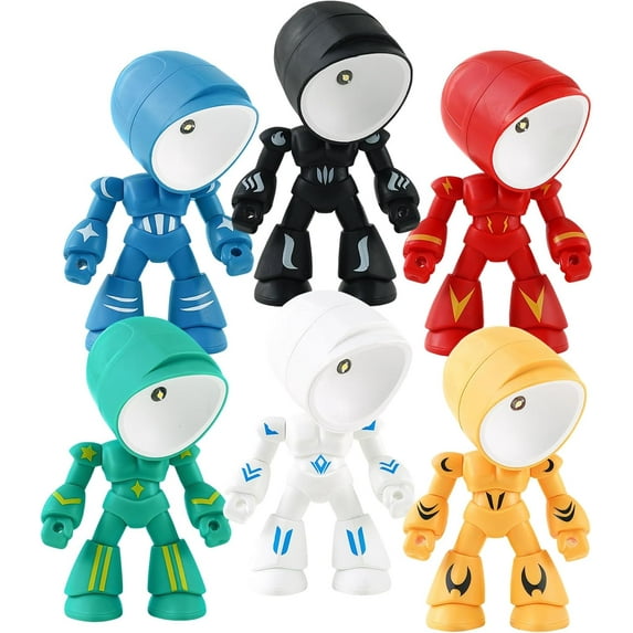 Lonely Robot Cartoon Cute Robot Design Companion Table Light, LED Mini ...