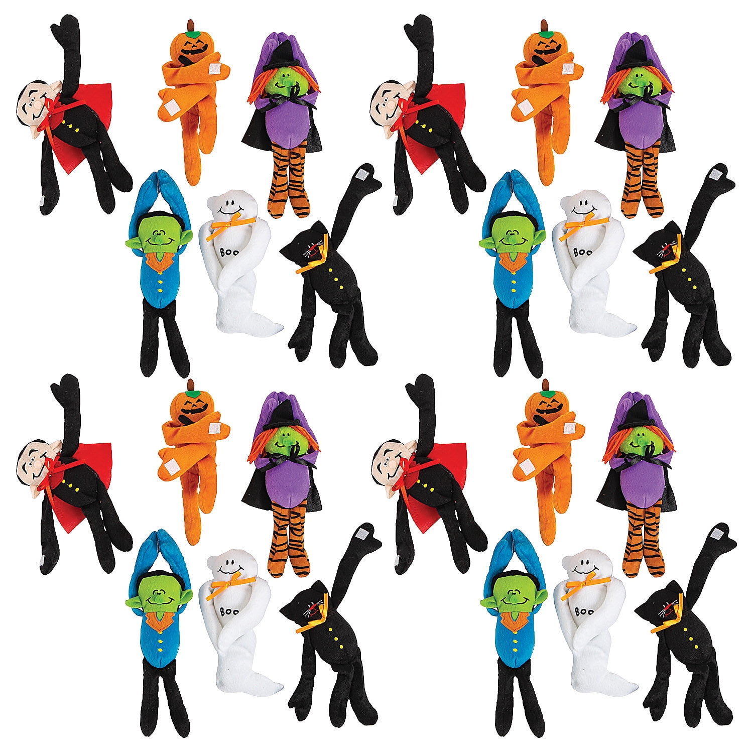 Long Arm Halloween Stuffed Characters Bulk 72 Pc - Walmart.com