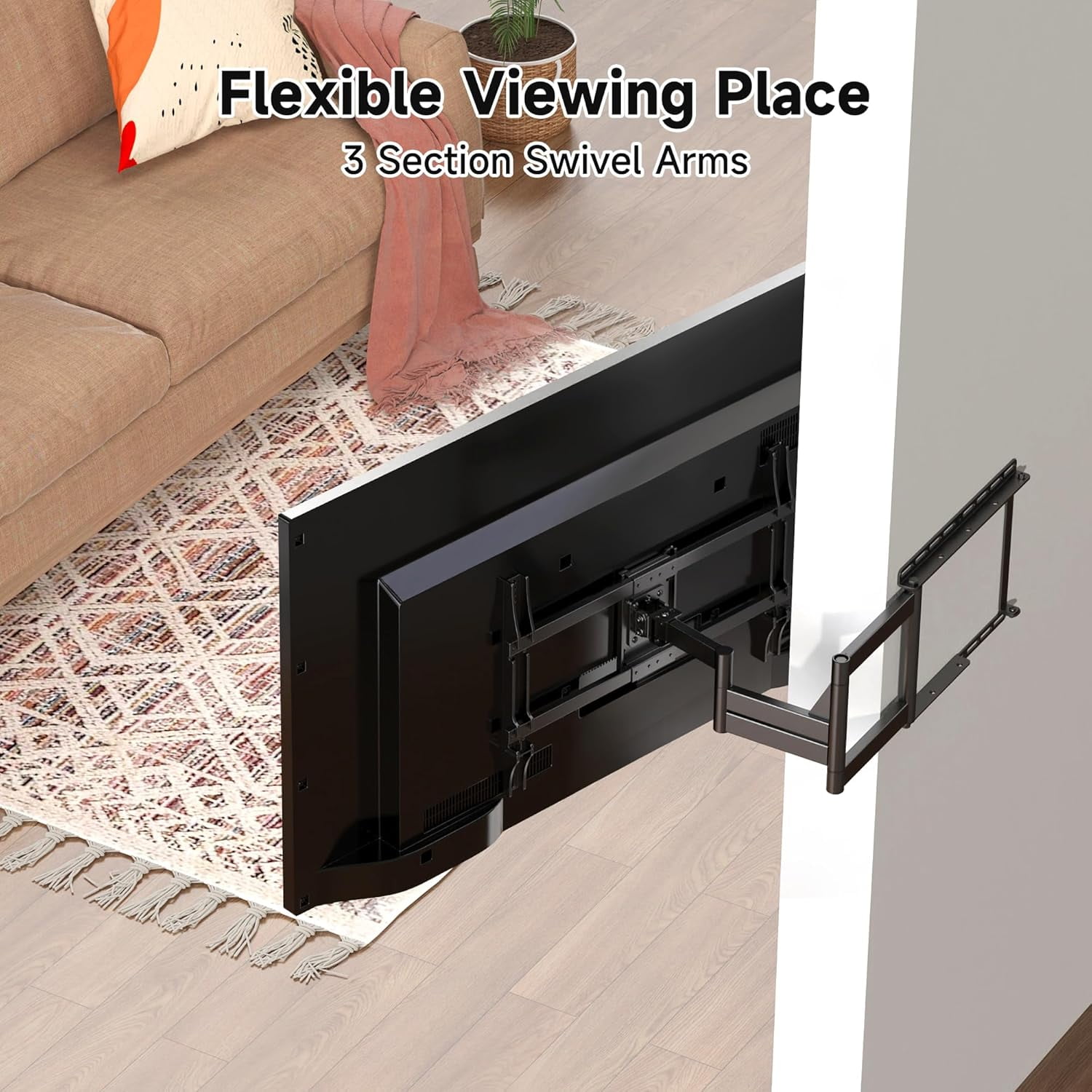 Long Arm TV Wall Mount for Most 32-84 Inch TVs, 30” Extension Full ...