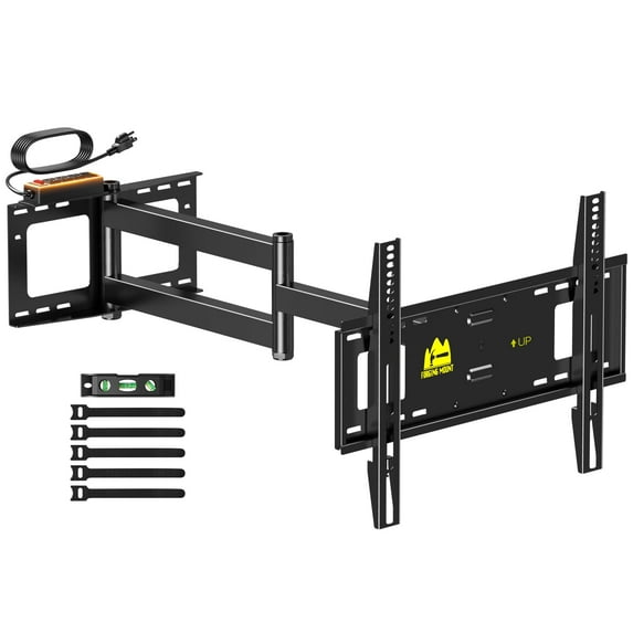 Long Arm TV Wall Mount for 42-80 inch TVs, 43" Extension Full Motion TV ...