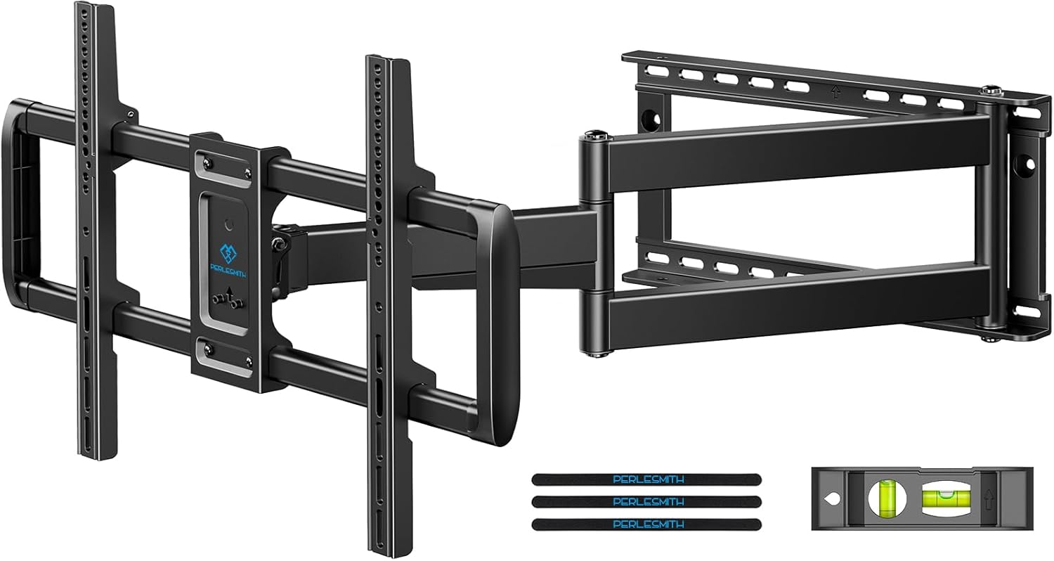 Long Arm TV Wall Mount Full Motion for 37-75 inch TVs, Corner TV Mount ...
