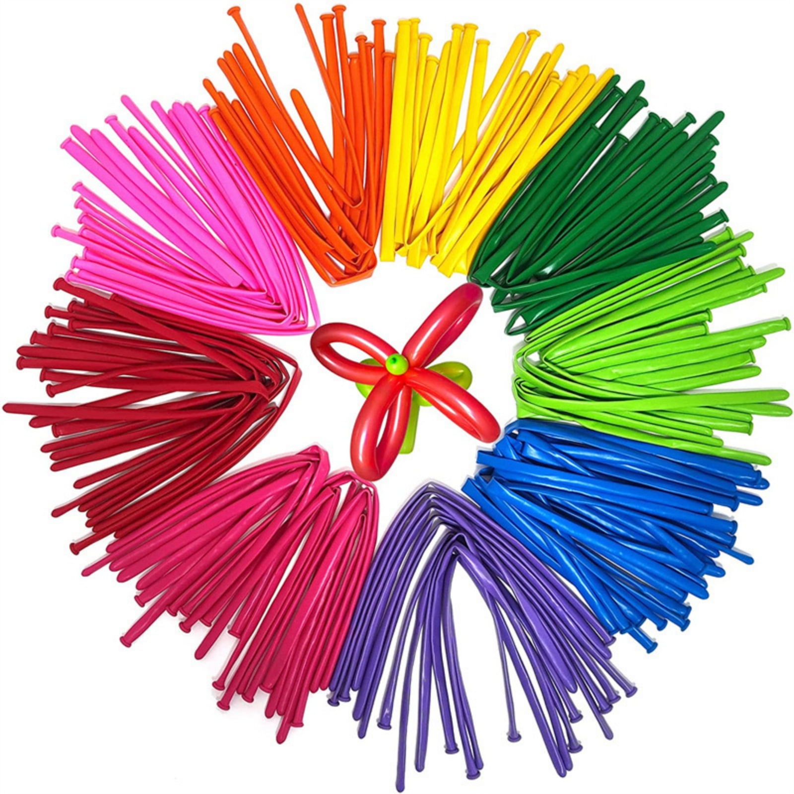 Long Balloons 12" 100 Pack Twisting Animal Balloons Thickening Latex ...