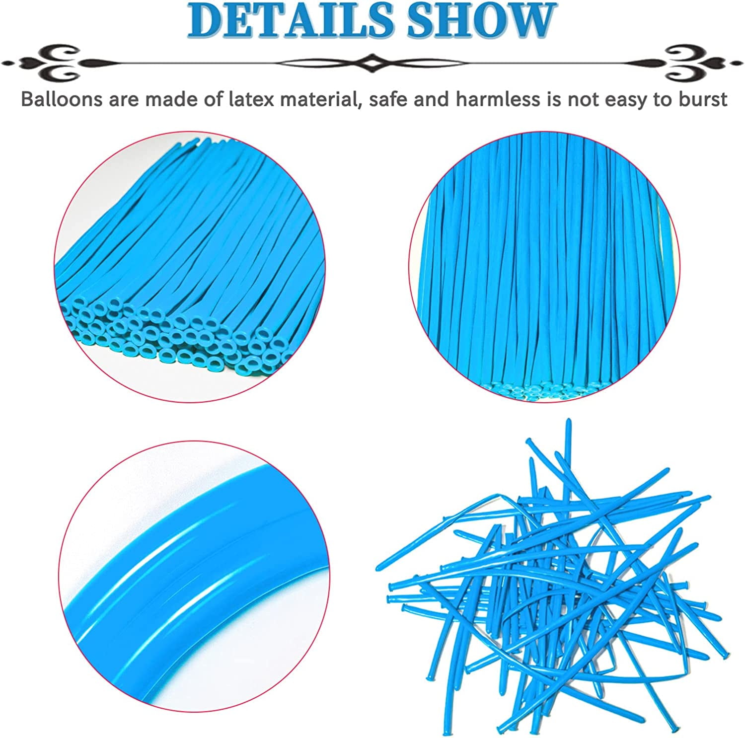 Long Balloons Premium 260 Twisting Balloons Animals Magic Balloons For ...