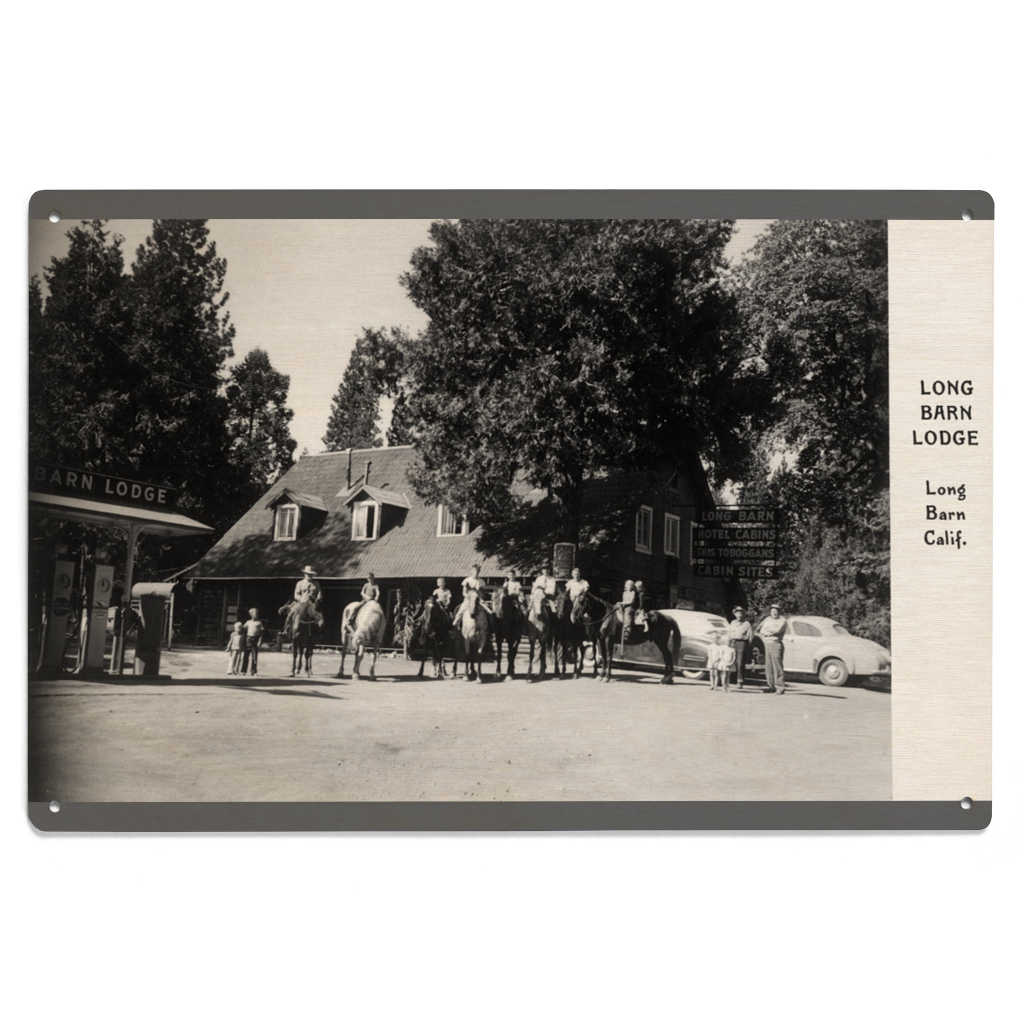 Long Barn, California, Exterior View of the Long Barn Lodge Birch Wood ...
