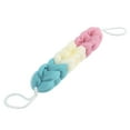 Long Bath Loofahs Stretchable Braided Mesh Exfoliating Loofah Back